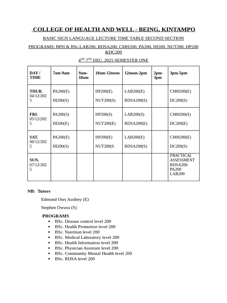 Time Table 11 - 041751 | PDF
