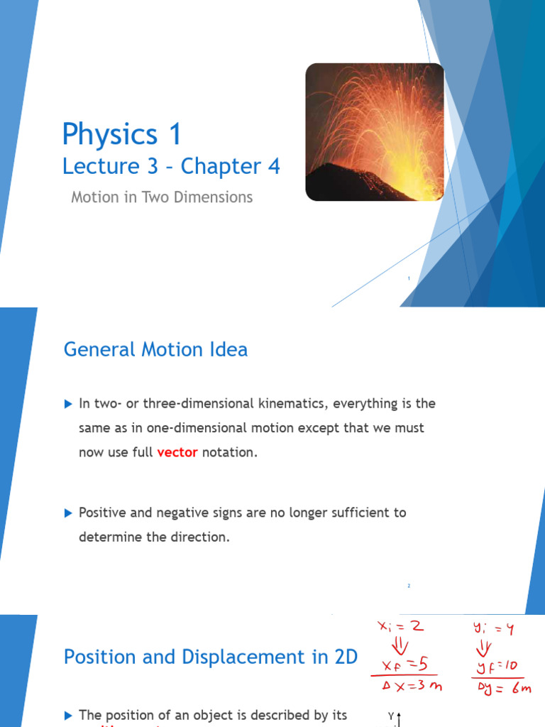 Motion in Two Dimensions Explained | PDF | Acceleration | Kinematics