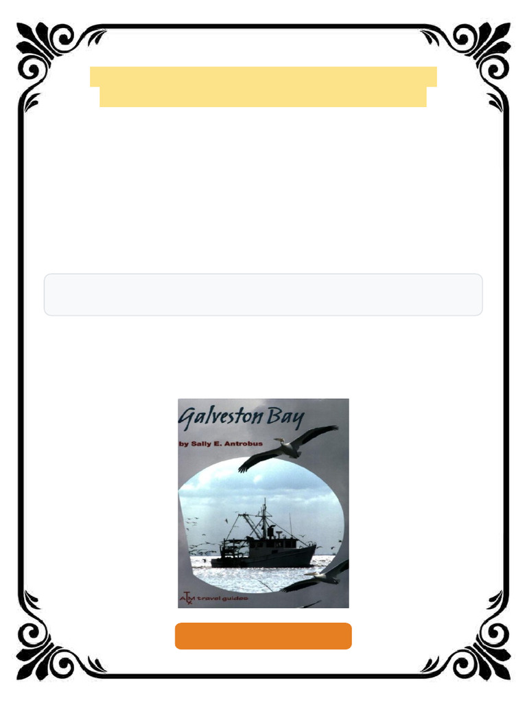 Galveston Bay 1. ed. Edition Antrobus ebook enriched pdf version | PDF ...