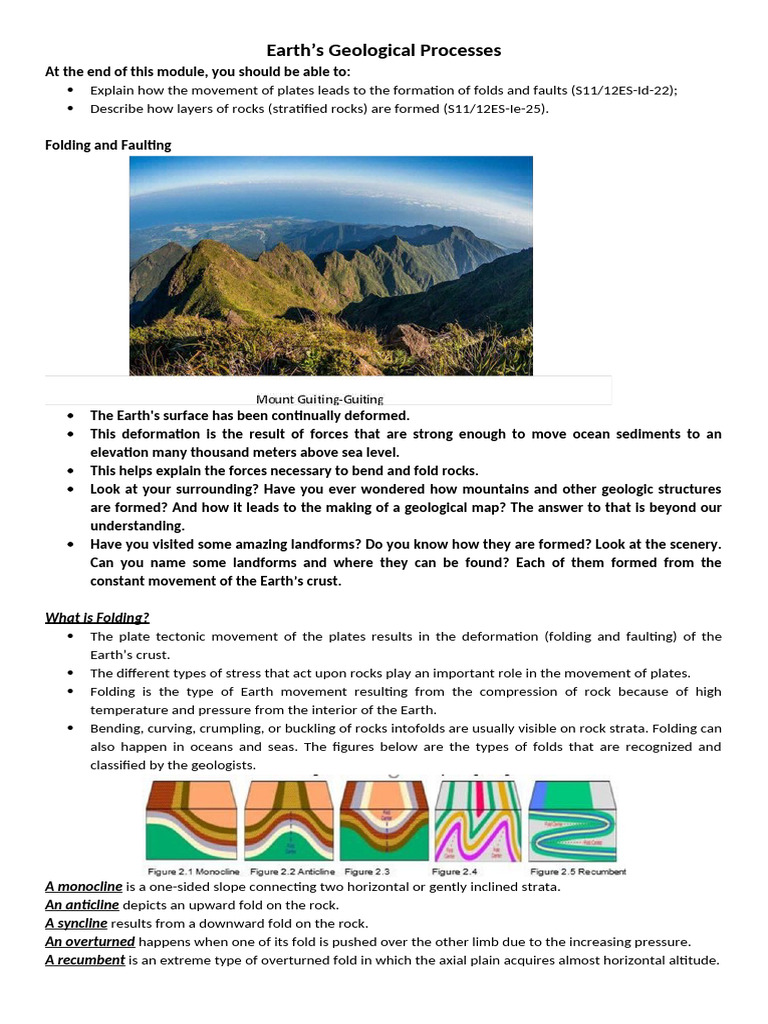 Earth's Geological Processes Explained | PDF | Rock (Geology ...
