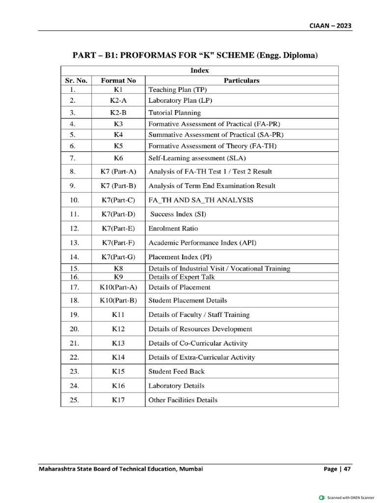 Ciaan 2023 Final K Formats | PDF