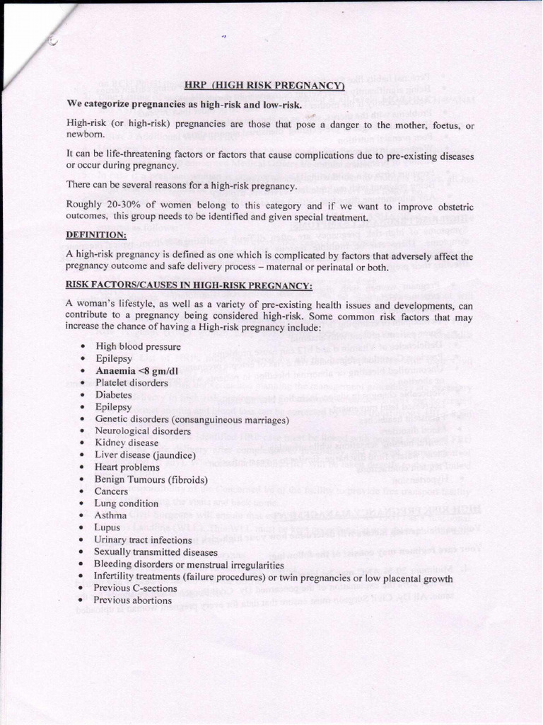 HRP Guidance Note Along With ChecklistOfMH_01042024 | PDF