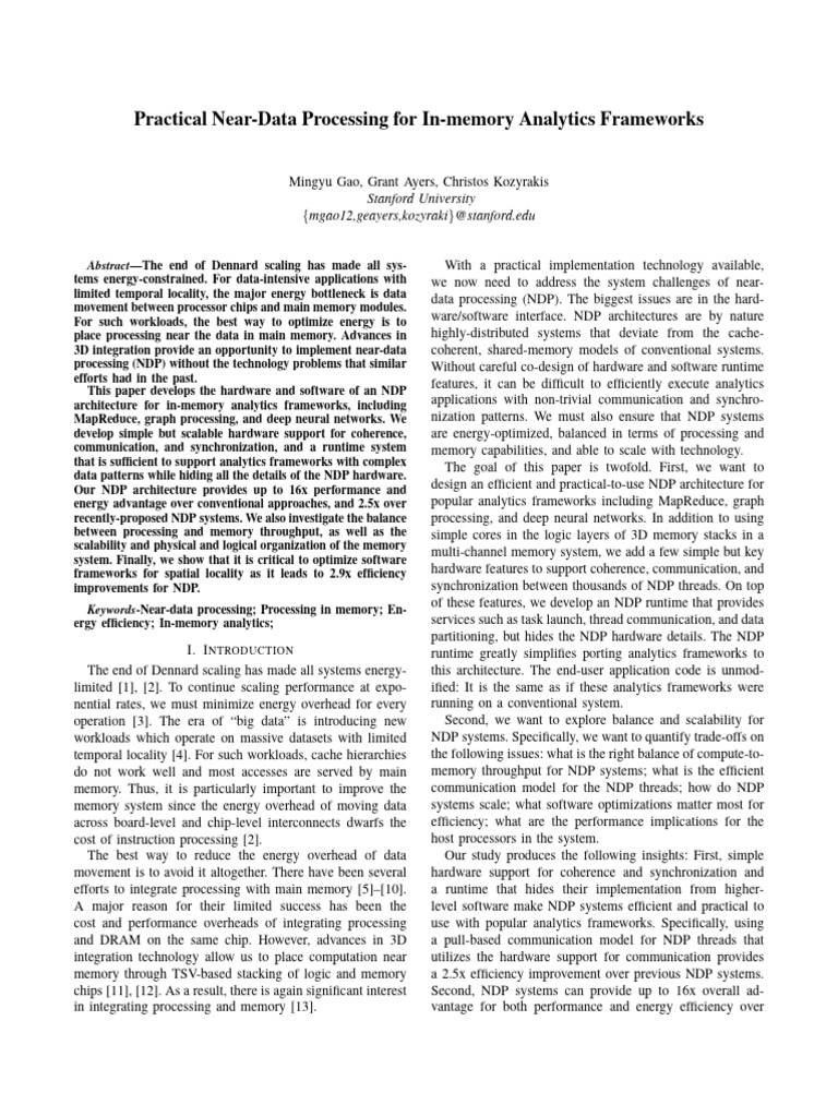 2015 NDP Pact | PDF | Cpu Cache | Thread (Computing)