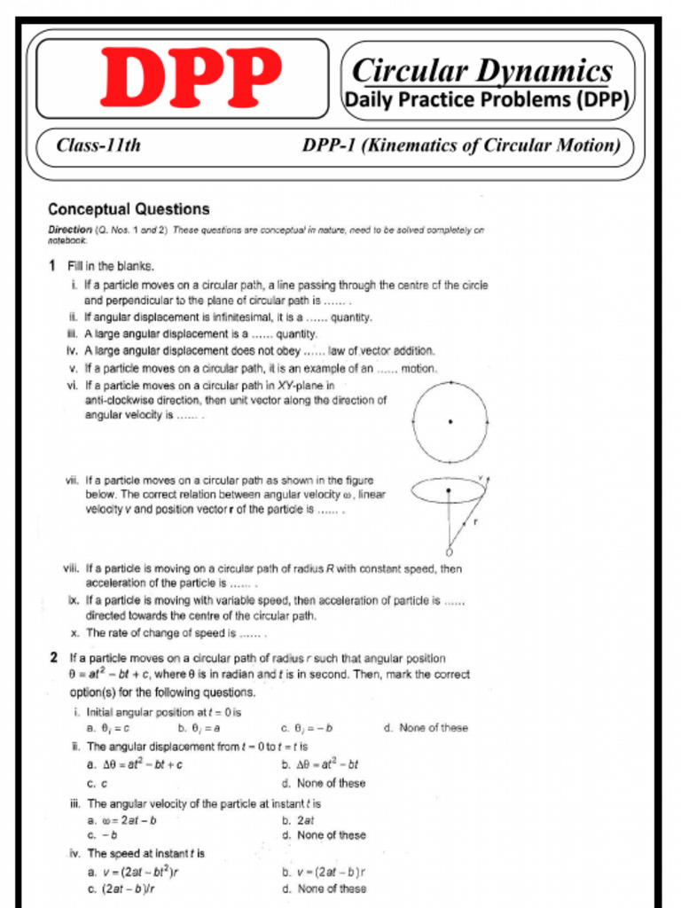 1.Kinematics of Circular Motion | PDF