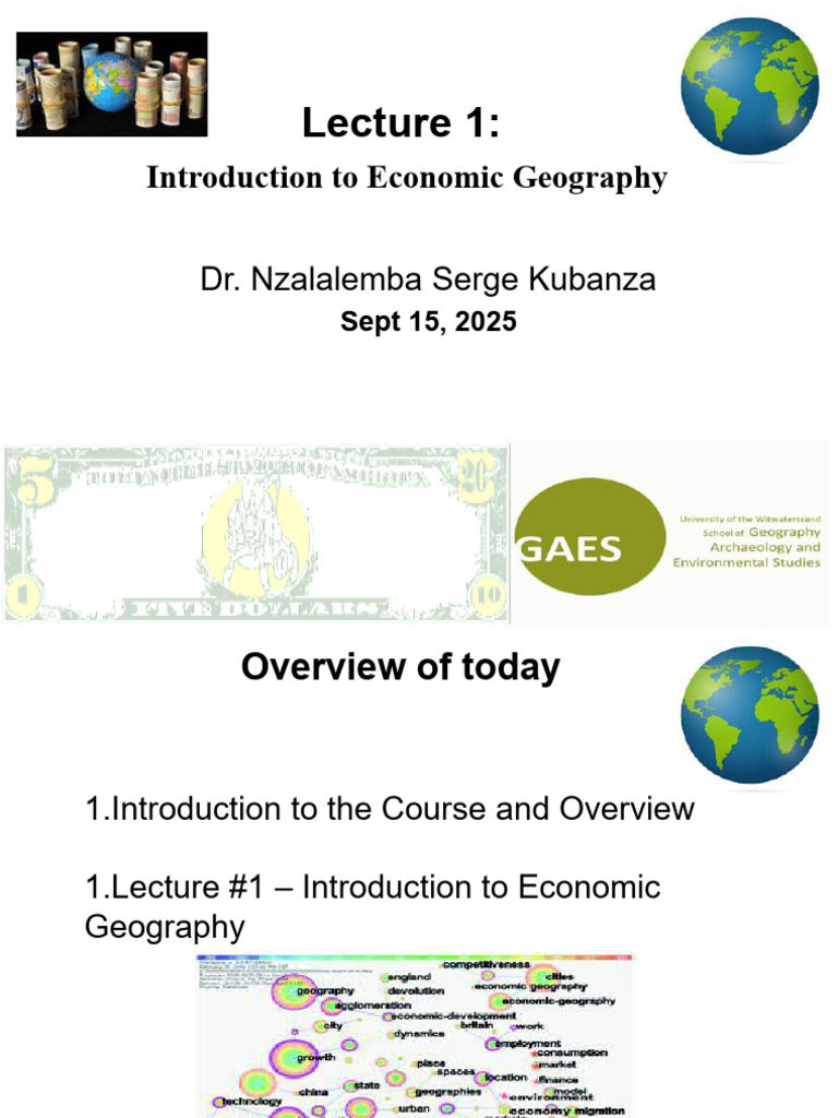 Introduction to Economic Geography Course | PDF | Geography | Science