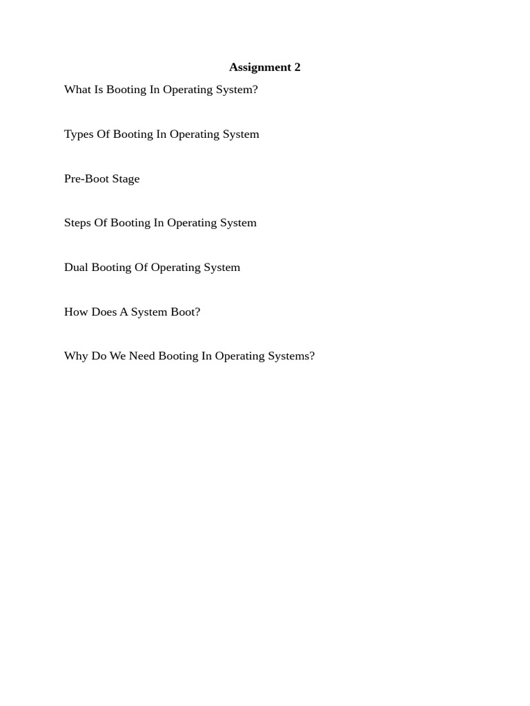 Understanding Booting in Operating Systems | PDF