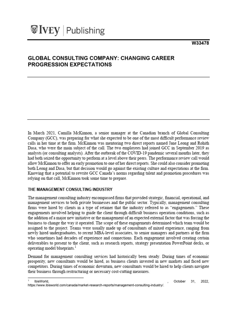 Global Consulting Company | PDF | Mentorship | Consultant