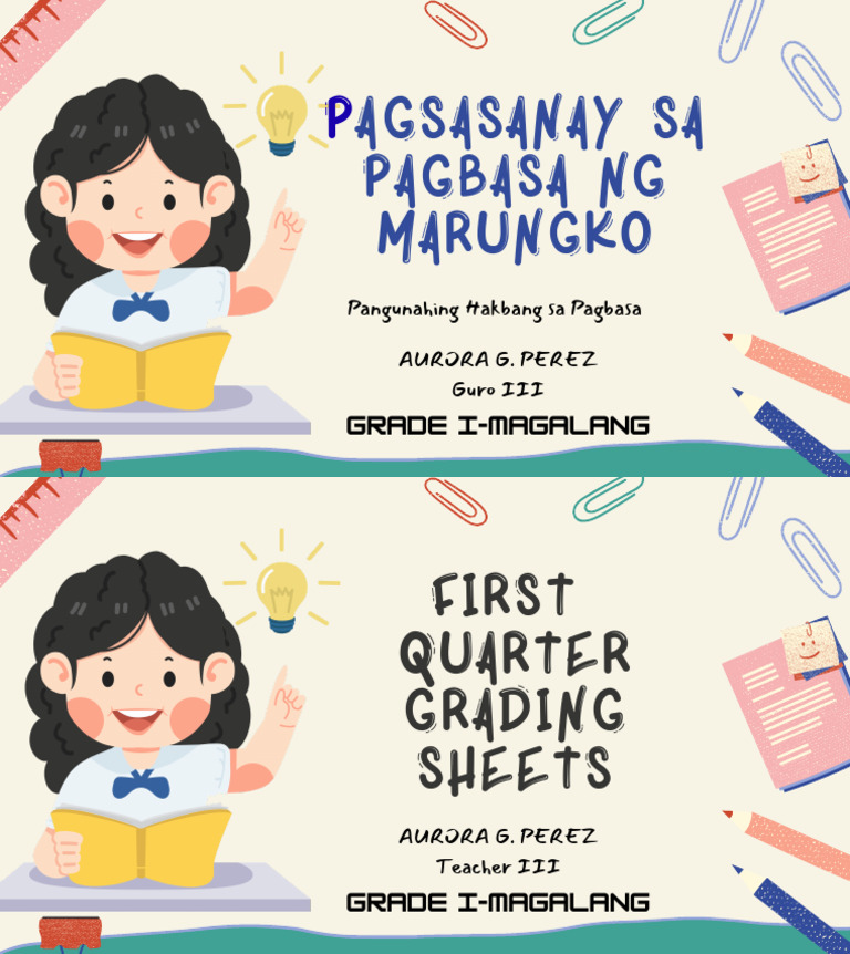 Pagsasanay Sa Pagbasa Marungko | PDF