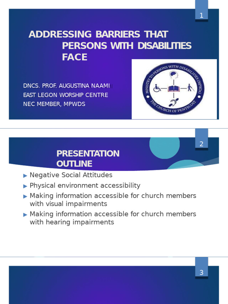 Barriers Faced by Persons with Disabilities | PDF | Disability | Wheelchair