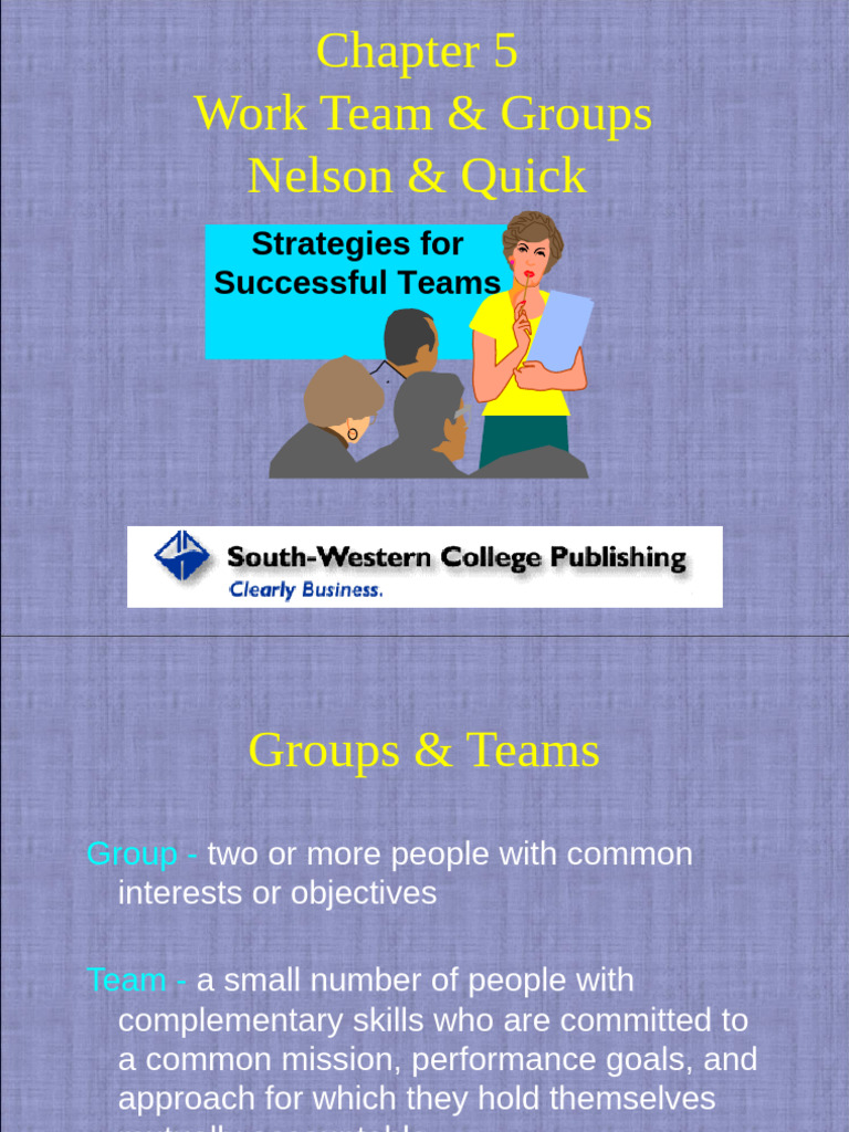 Chapter 5 Teamwork | PDF | Empowerment | Decision Making