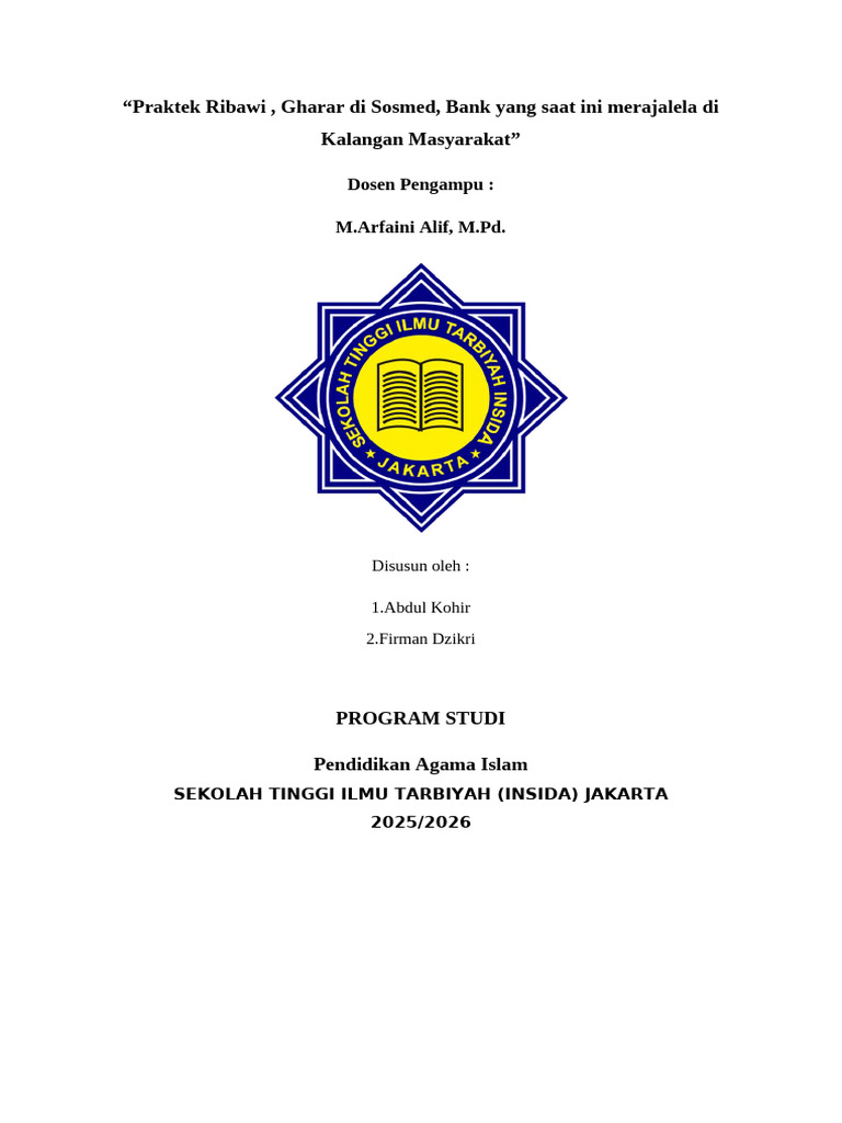 Praktik Ribawi dan Gharar di Sosmed | PDF