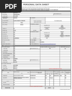 Personal Data Sheet (PDS) Guide | PDF | Government And Personhood ...