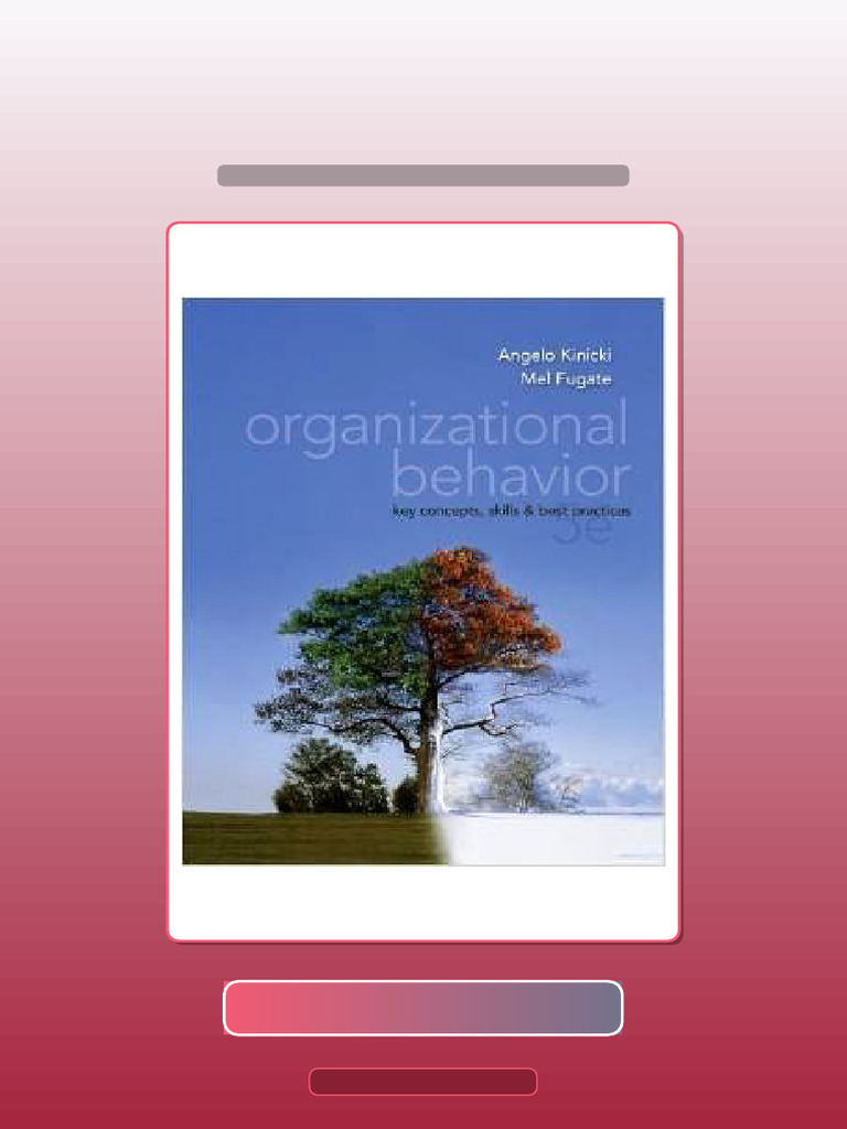 Organizational Behavior Key Concepts Skills Best Practices 5th Edition ...