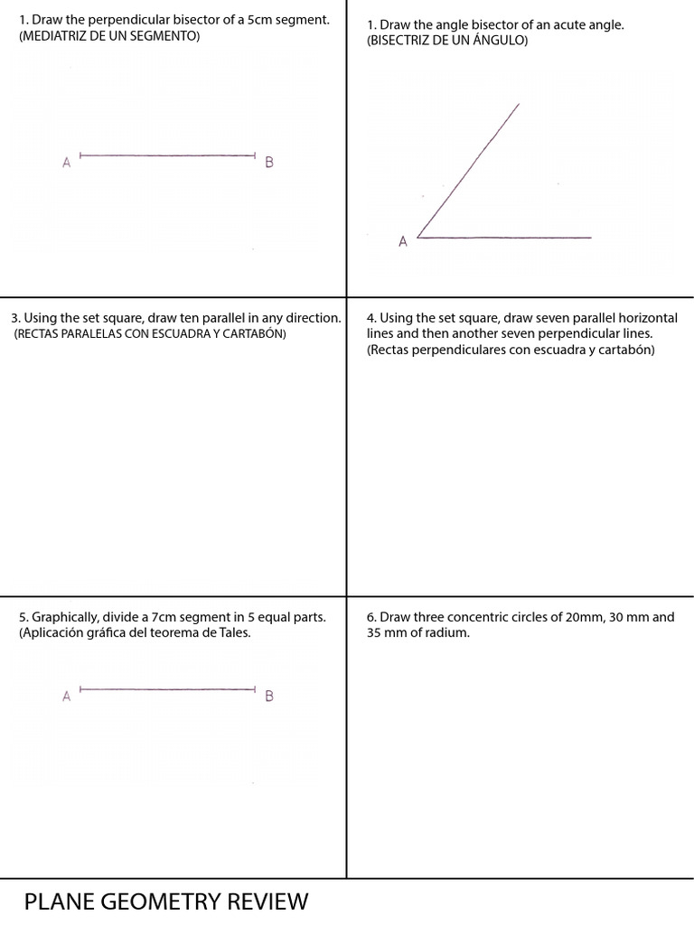 Plane Geometry Review | PDF