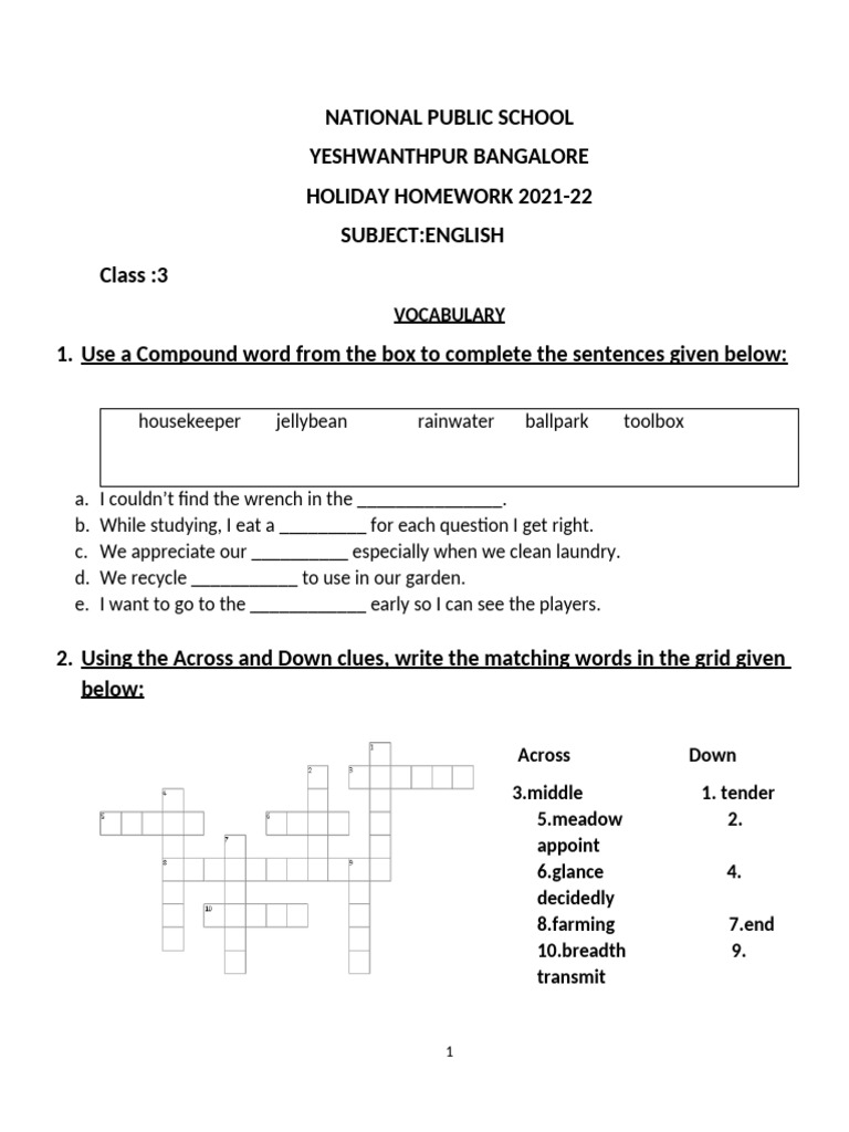 Class 3 Holiday Homework | PDF | Galileo Galilei | Telescope