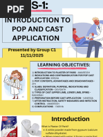 POP Cast Application Procedure Guide | PDF | Injury | Musculoskeletal ...