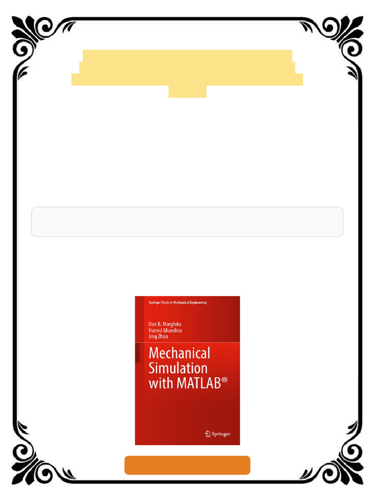 Mechanical Simulation with MATLAB® (Springer Tracts in Mechanical ...