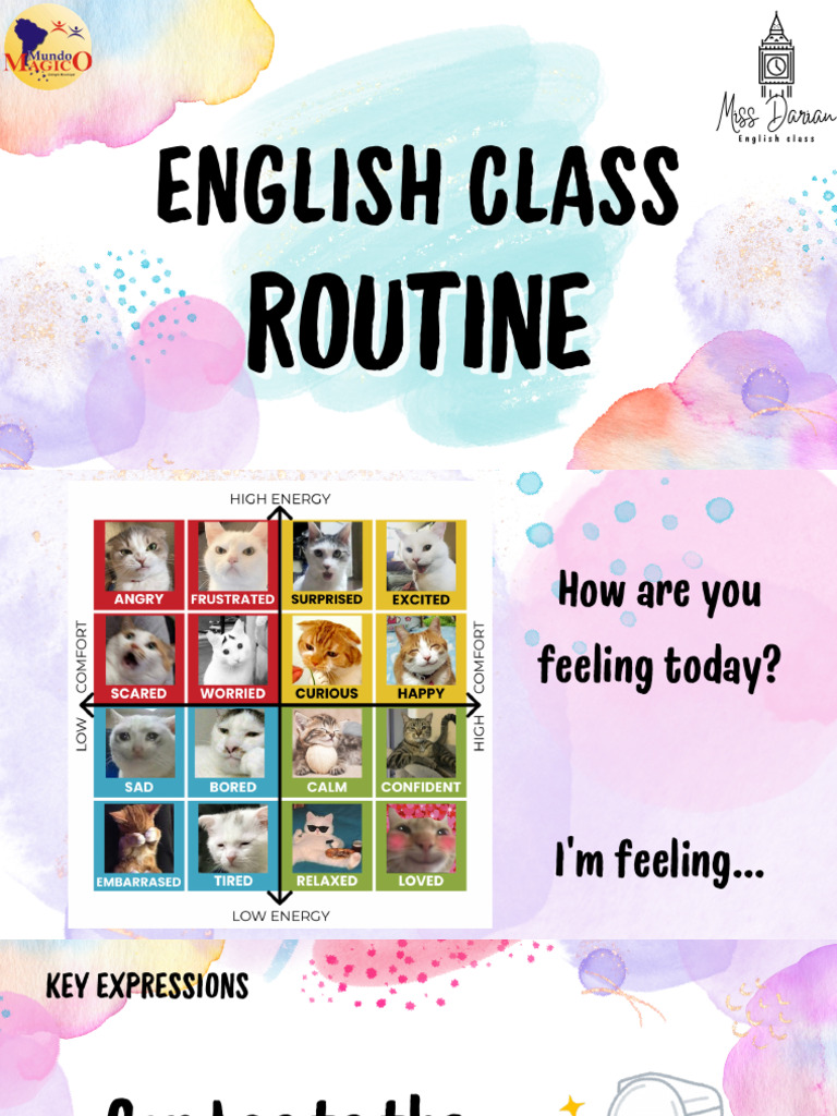 English Routine - Primary school + Chilean sign language | PDF