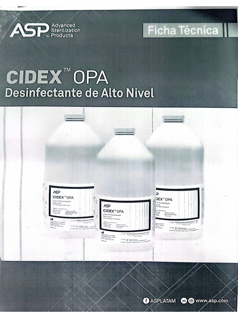 CIDEX OPA FDS Y FT | PDF