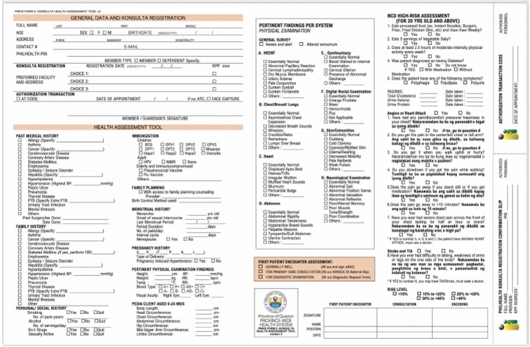 Ekonsulta Form - LONG | PDF