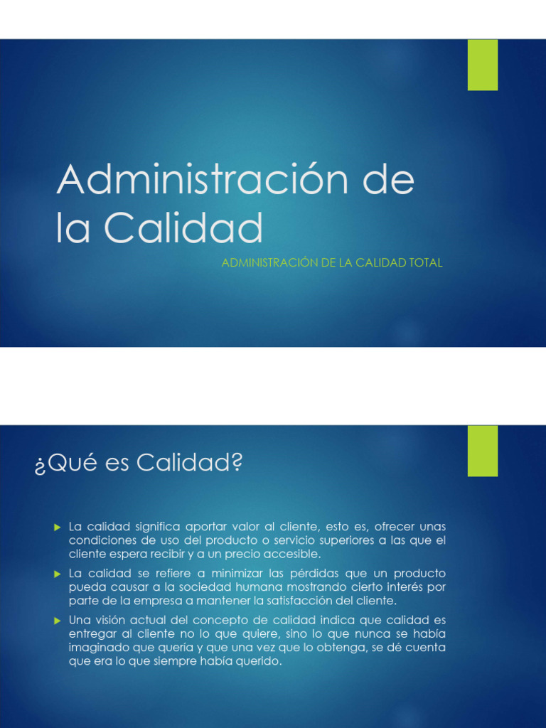 Adm PDCN 5 | PDF | Calidad (comercial) | Mercado (economía)