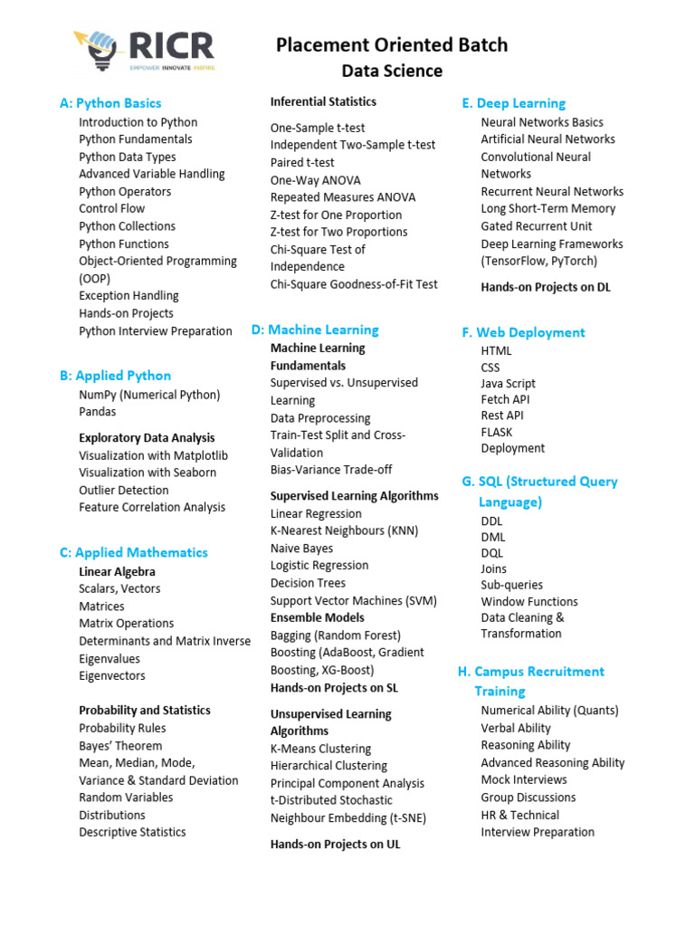 POB Data Science 10 Nov (2) | PDF | Machine Learning | Matrix (Mathematics)