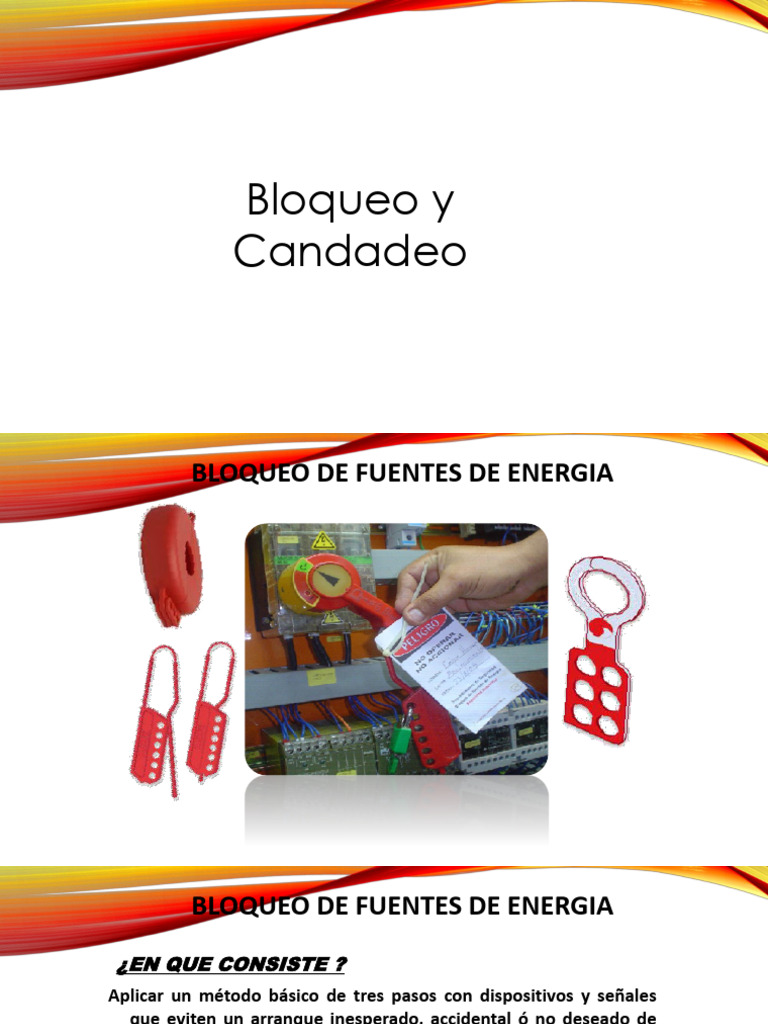 Bloqueo y Candadeo | PDF | Aislador (Electricidad) | Gases