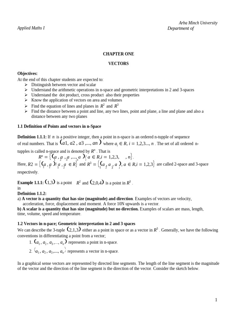 Linear Algebra I | PDF | Euclidean Vector | Norm (Mathematics)