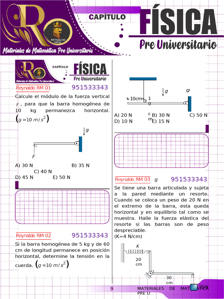 Estatica Vi Ok | PDF | Ciencias fisicas | Física
