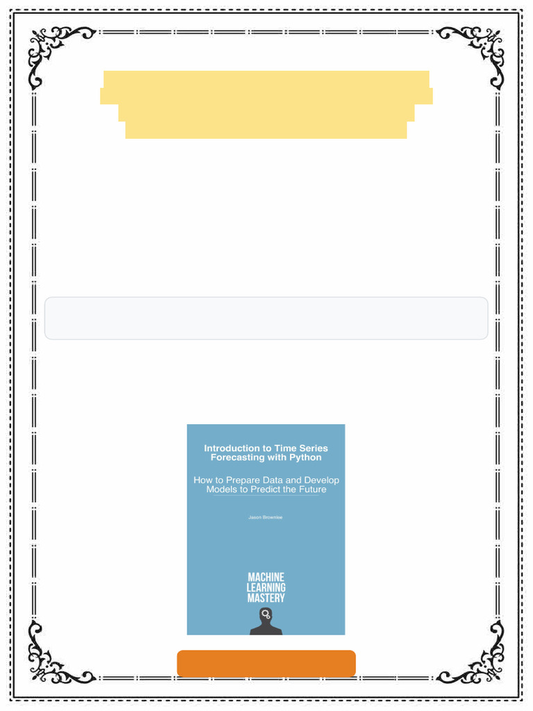 Introduction to Time Series Forecasting with Python How to Prepare Data ...