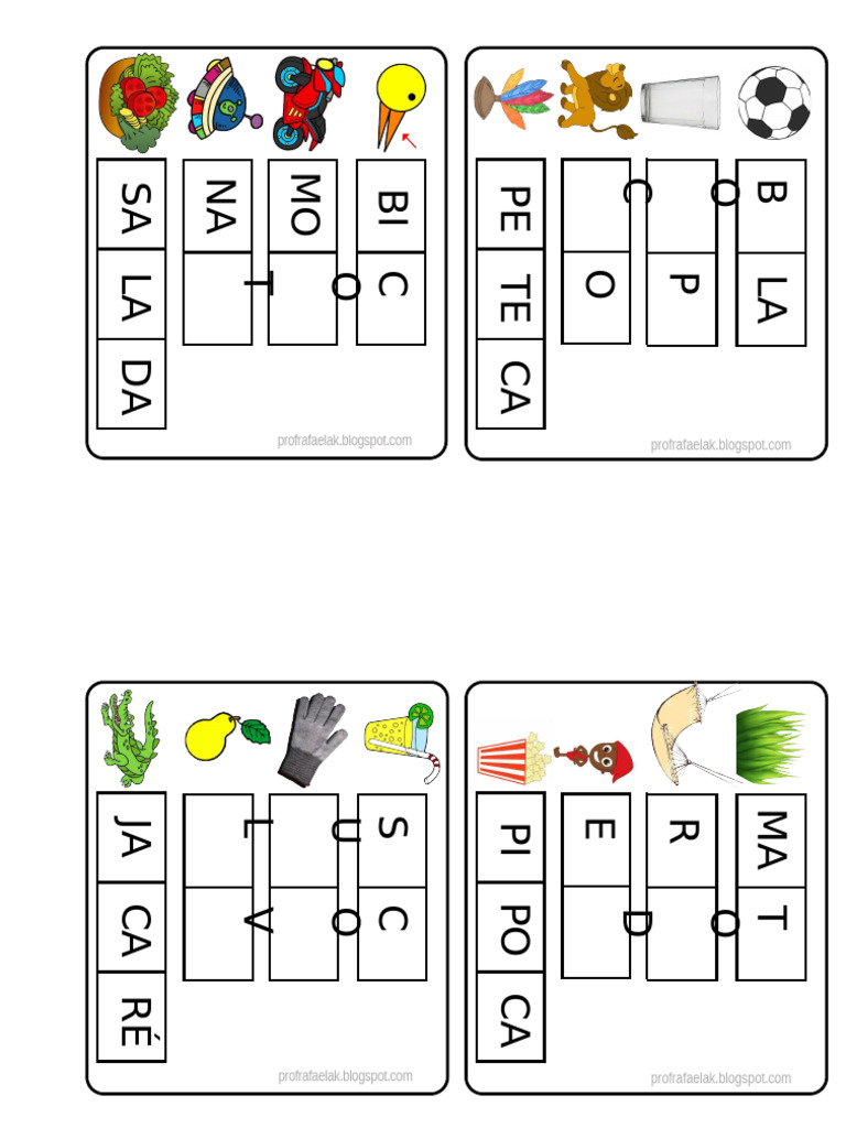 Bingo de Sílabas | PDF