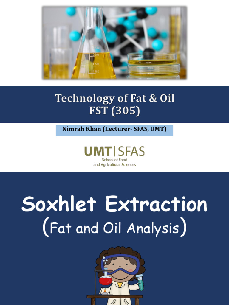TFO - (Lab 3) - Fat Extraction by Soxhlet | PDF | Emulsion | Solvent