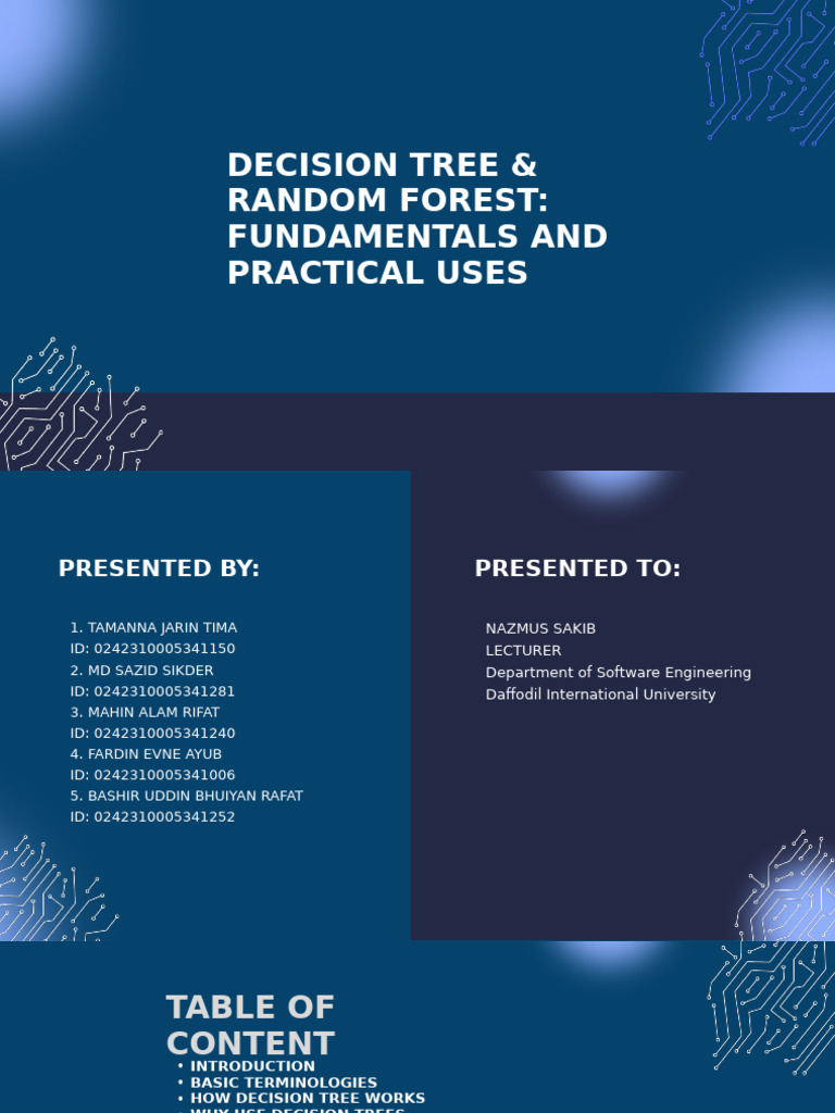 Decision Tree & Random Forest_group_3 | PDF | Applied Mathematics ...