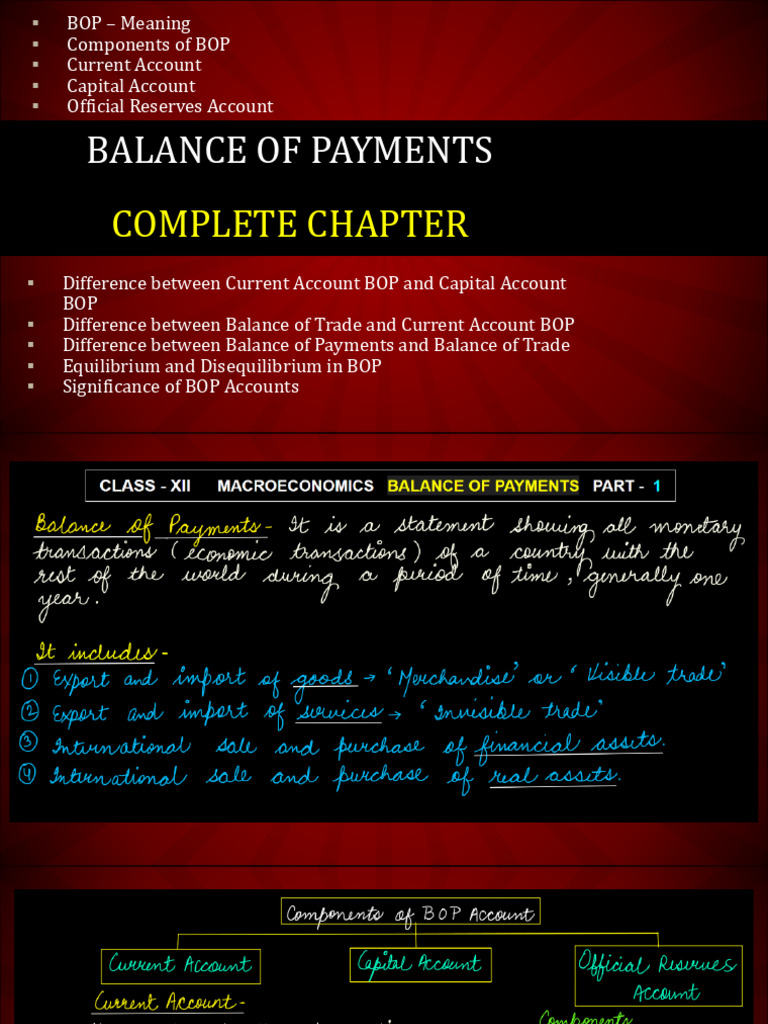 Chapter 12 Balance of Payments | PDF | Balance Of Payments | Capital ...