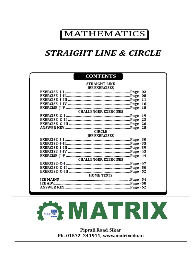 Straight Line & Circle Sheet | PDF | Elementary Geometry | Euclid