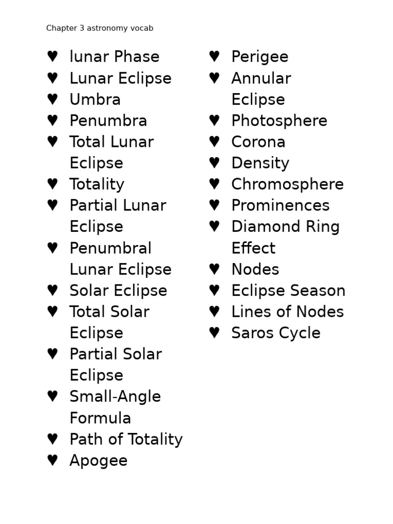 Chapter 3 Vocab Astronomy | PDF
