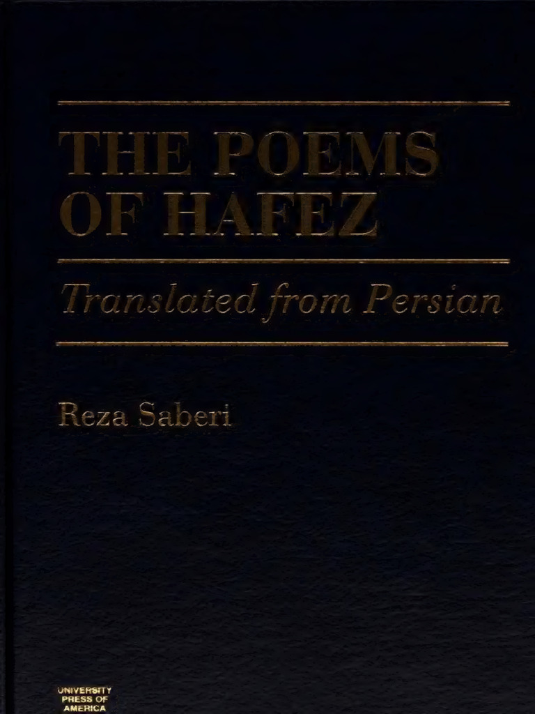 The Poems of Hafez - Text | PDF | Hafez | Love
