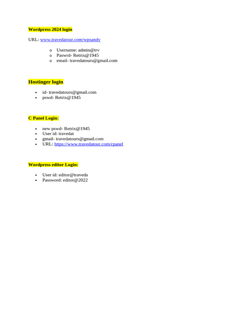 Wordpress 2024 Login | PDF