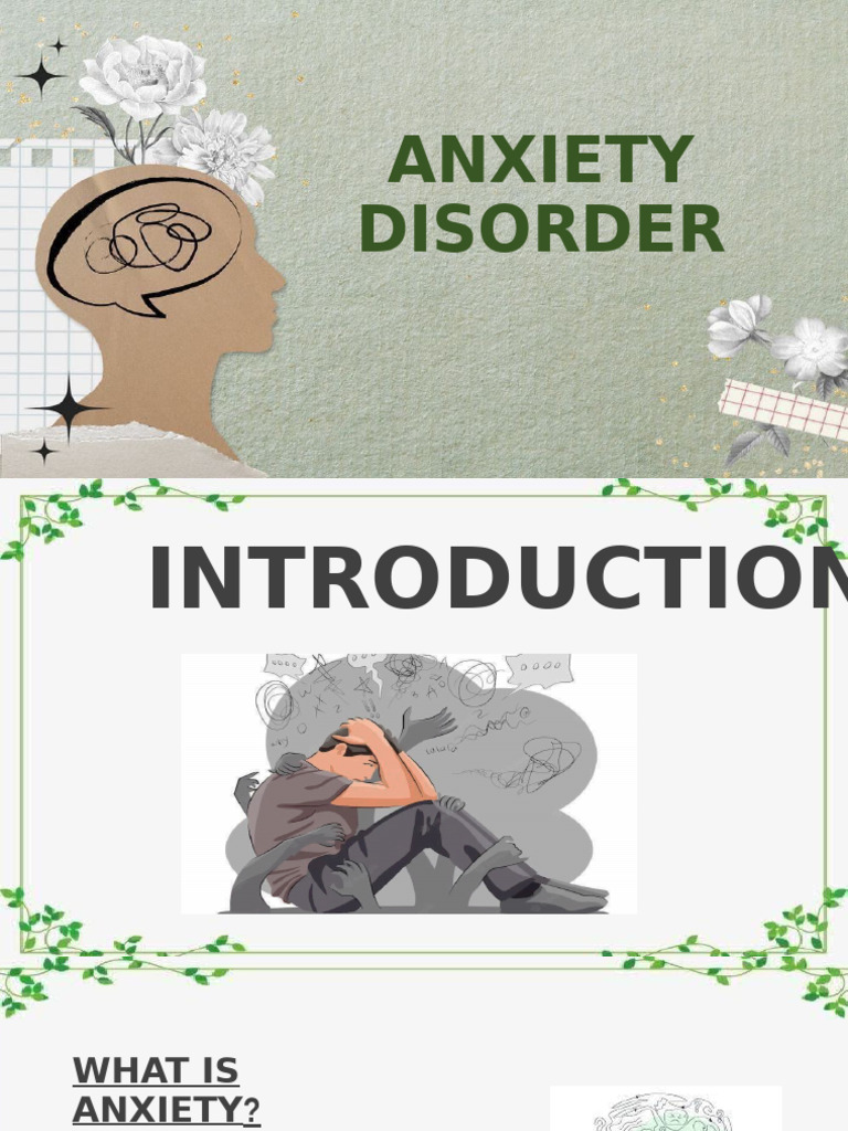 ANXIETY DISORDER Presentation (1) (Autosaved) | PDF