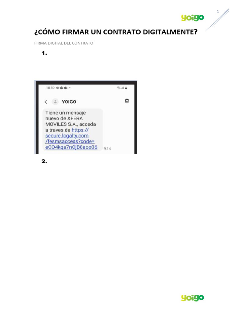 Manuel Firma Digital Yoigo | PDF