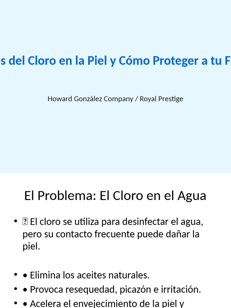 Efectos Del Cloro Ventas Color | PDF