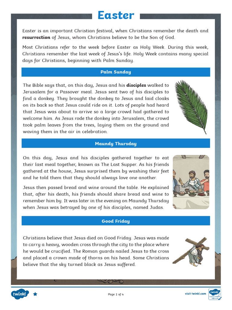 Understanding Easter and Holy Week | PDF | Easter | Jesus