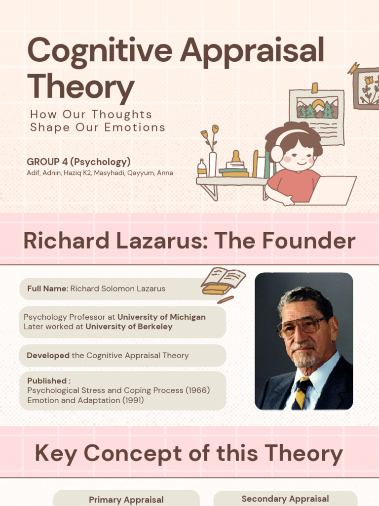 Cognitive Appraisal Theory | PDF | Emotions | Psychological Concepts