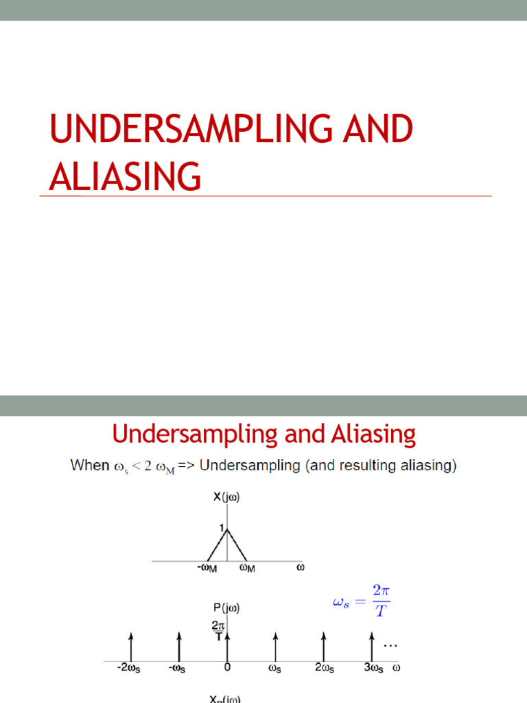 Lecture-27 Undersampling and Aliasing | PDF