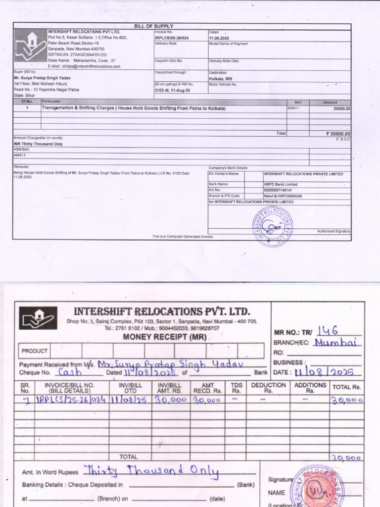 Packing and Moving Slips | PDF