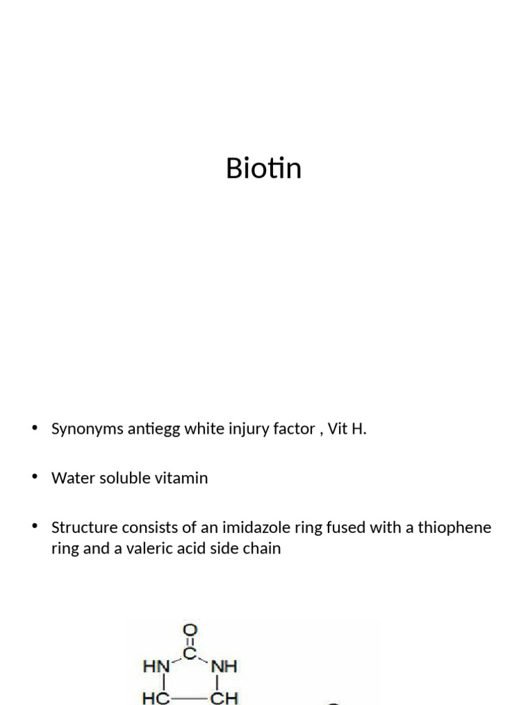 biotin (1) | PDF | Enzyme | Biochemistry