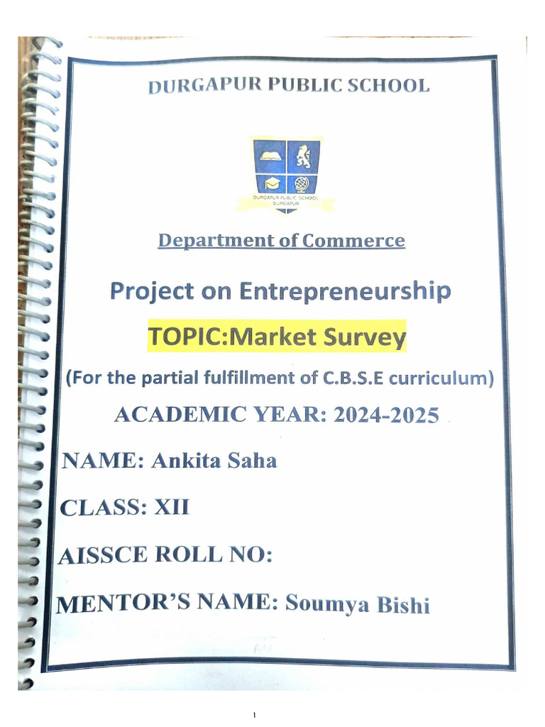 Market Survey | PDF
