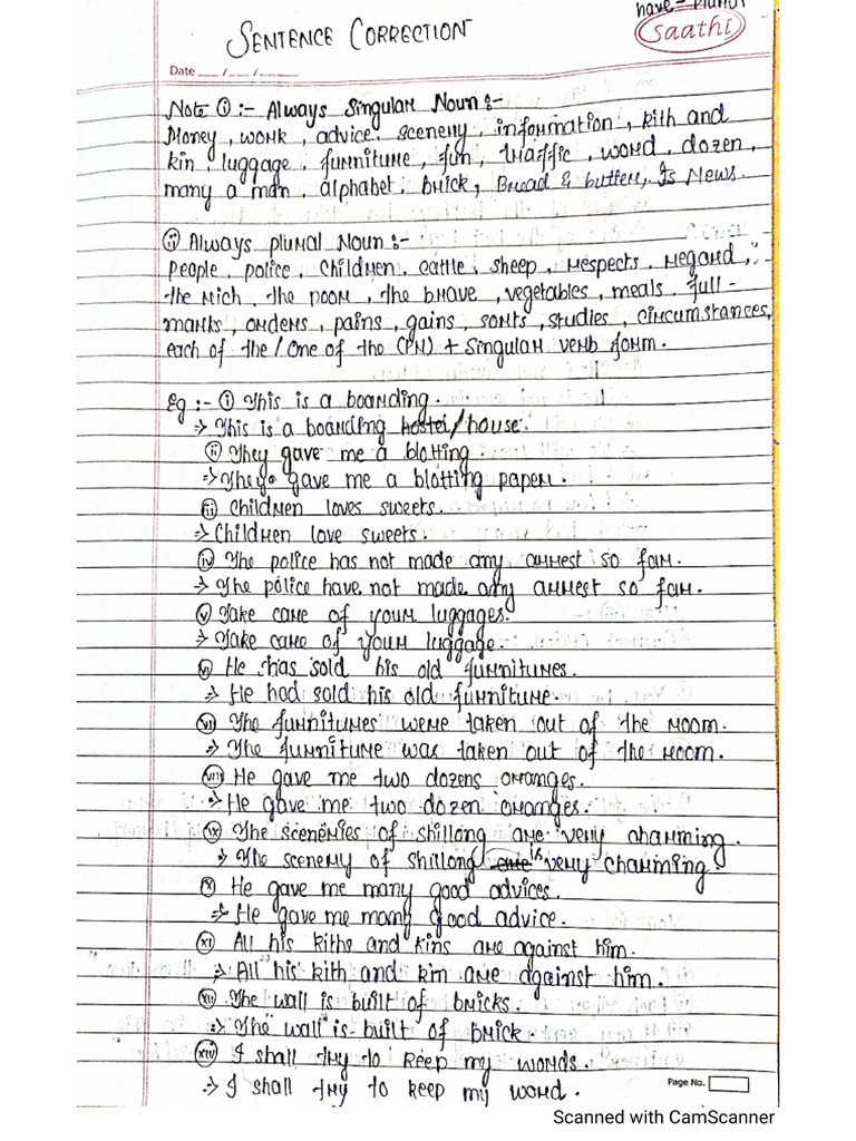 Sentence Correction | PDF