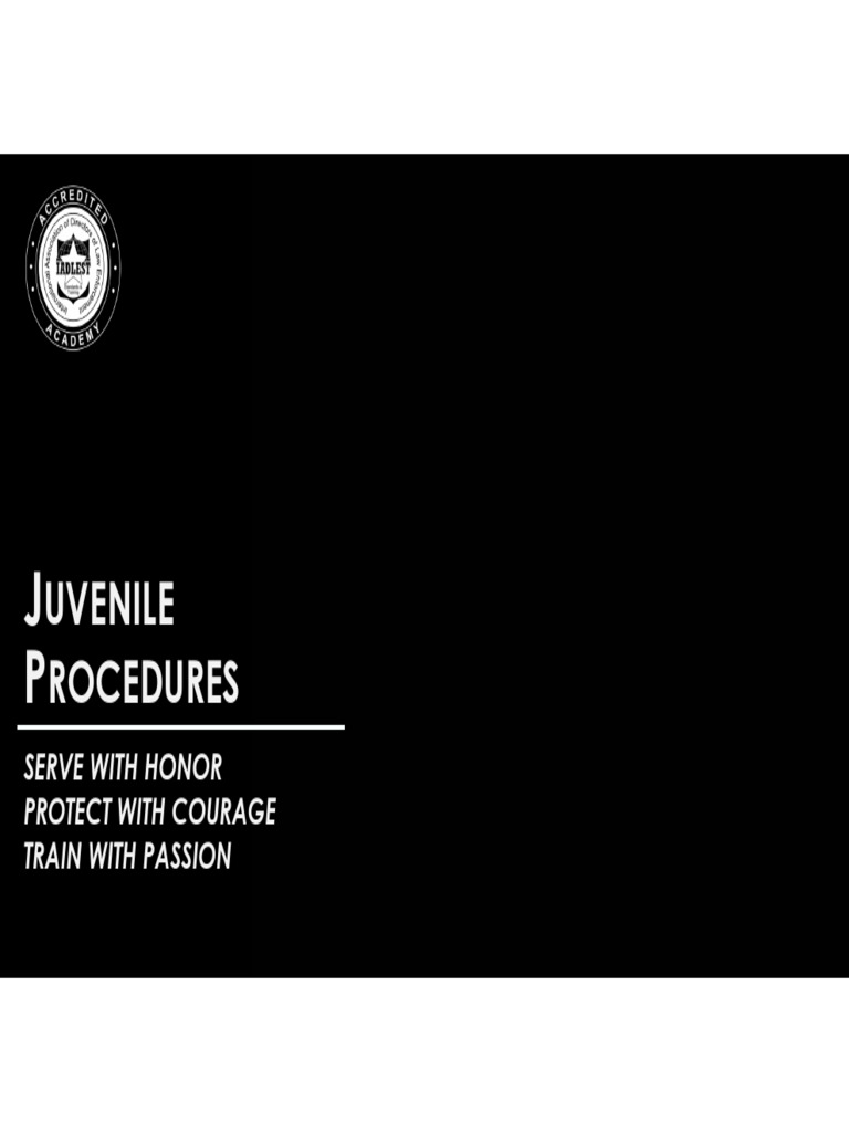 Juvenile Offender Procedures Guide | PDF | Juvenile Delinquency ...