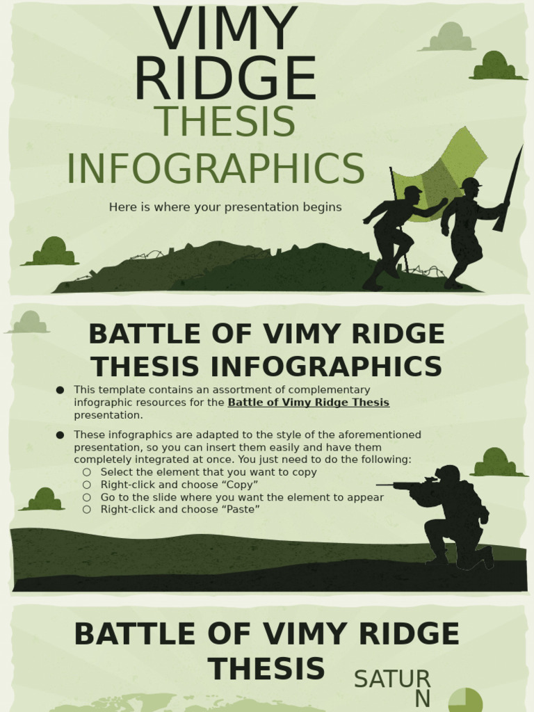Vimy Ridge Thesis Infographic Template | PDF | Planets | Saturn